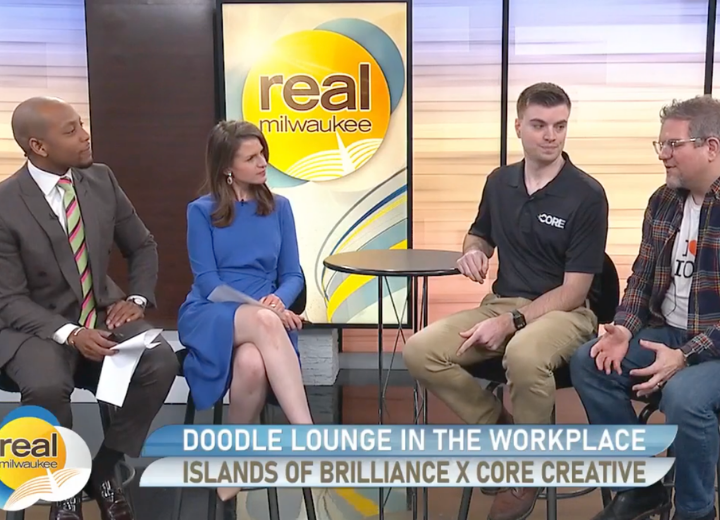 Core Creative featured in FOX6 television segment.